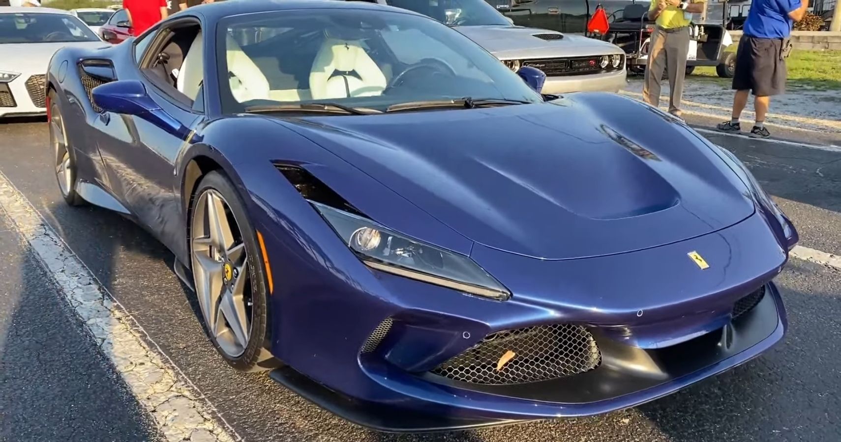 Ferrari F8 Tributo Takes On A Trio Of Hard-Core Rivals On The Drag Strip