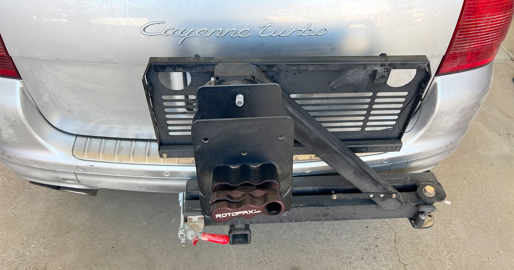 Porsche Cayenne Project: Installing A Swingout Spare Tire & Gas Can Mount