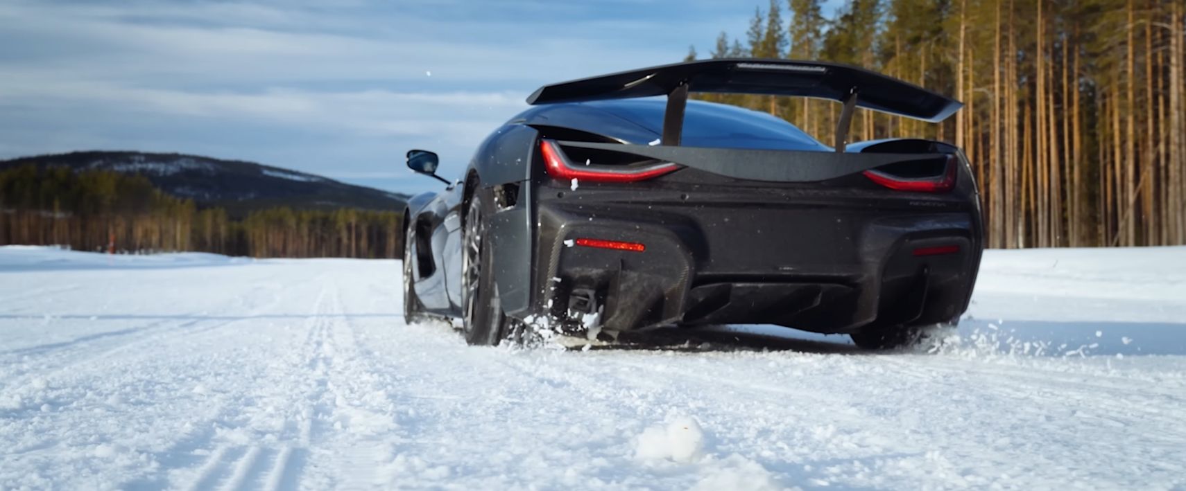 The Rimac Nevera Gets Driven On Snow And Ice