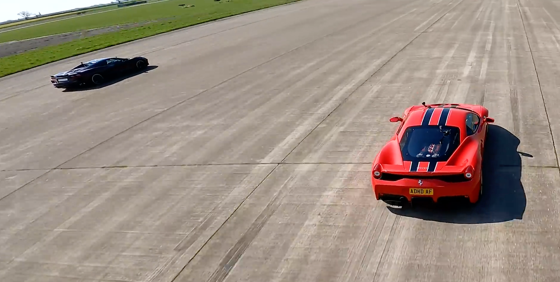 Watch This C8 Corvette Drag Race A Ferrari 458 Speciale