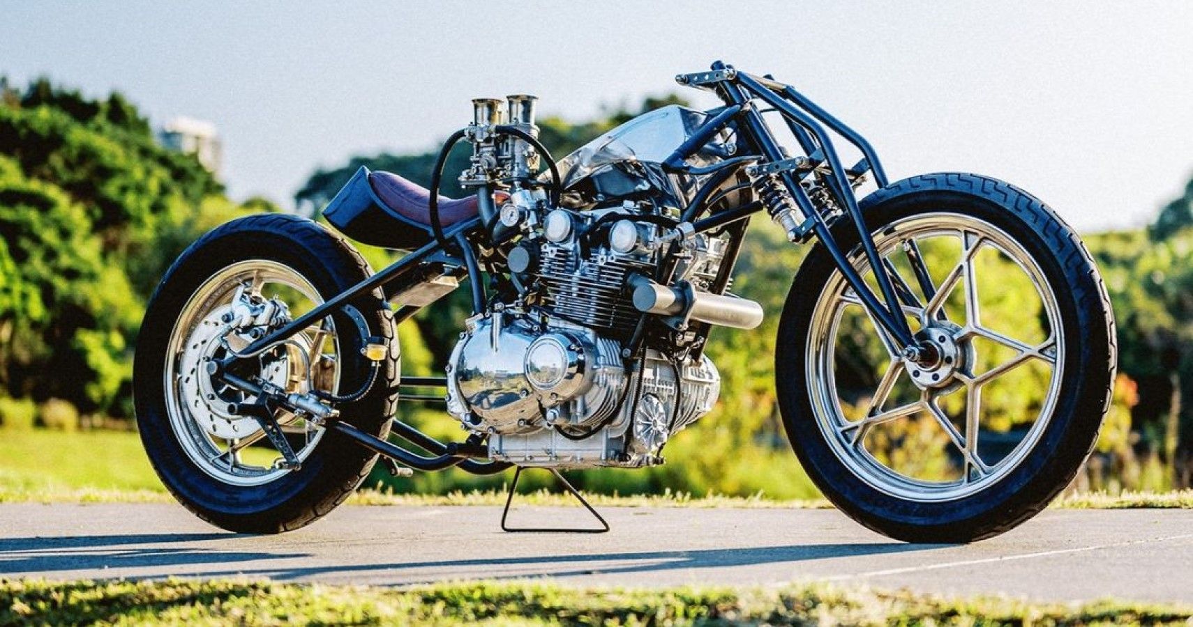 This Custom Turbocharged Suzuki GS650 Bobber Is An Awesome Parts-Bin ...