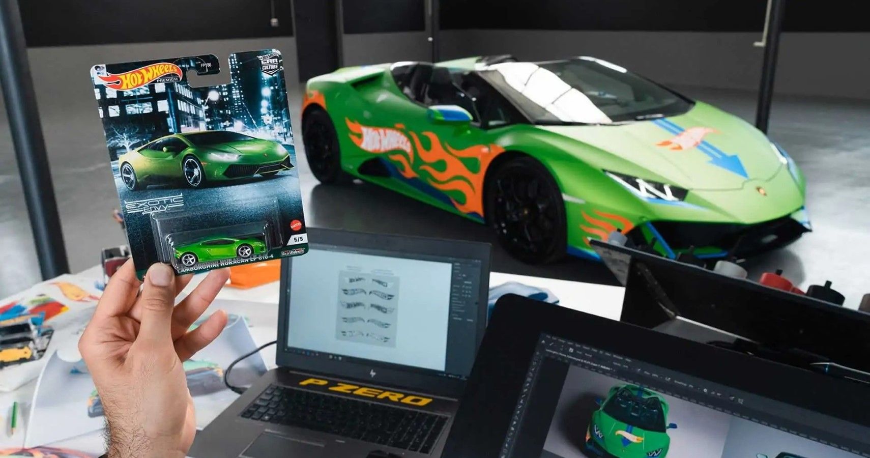 This Cool Lamborghini Huracan EVO Spyder With Hot Wheels Livery Is A ...