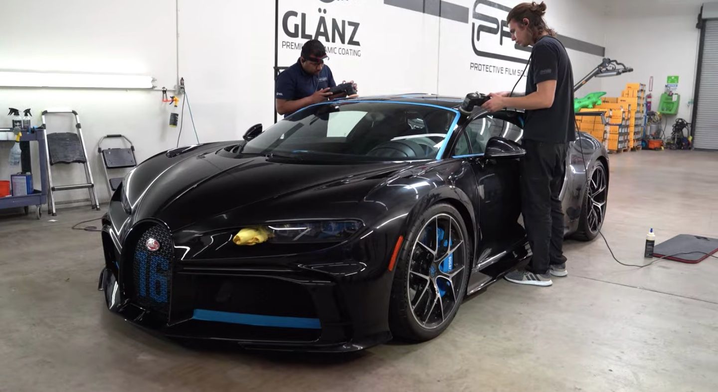 The Skill It Takes To Wrap This $3.5 Million Bugatti Chiron Pur Sport ...