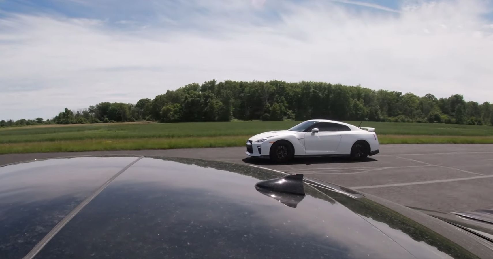 Sibling Rivalry As A Tuned Infiniti Q60S Races A Nissan GTR R35