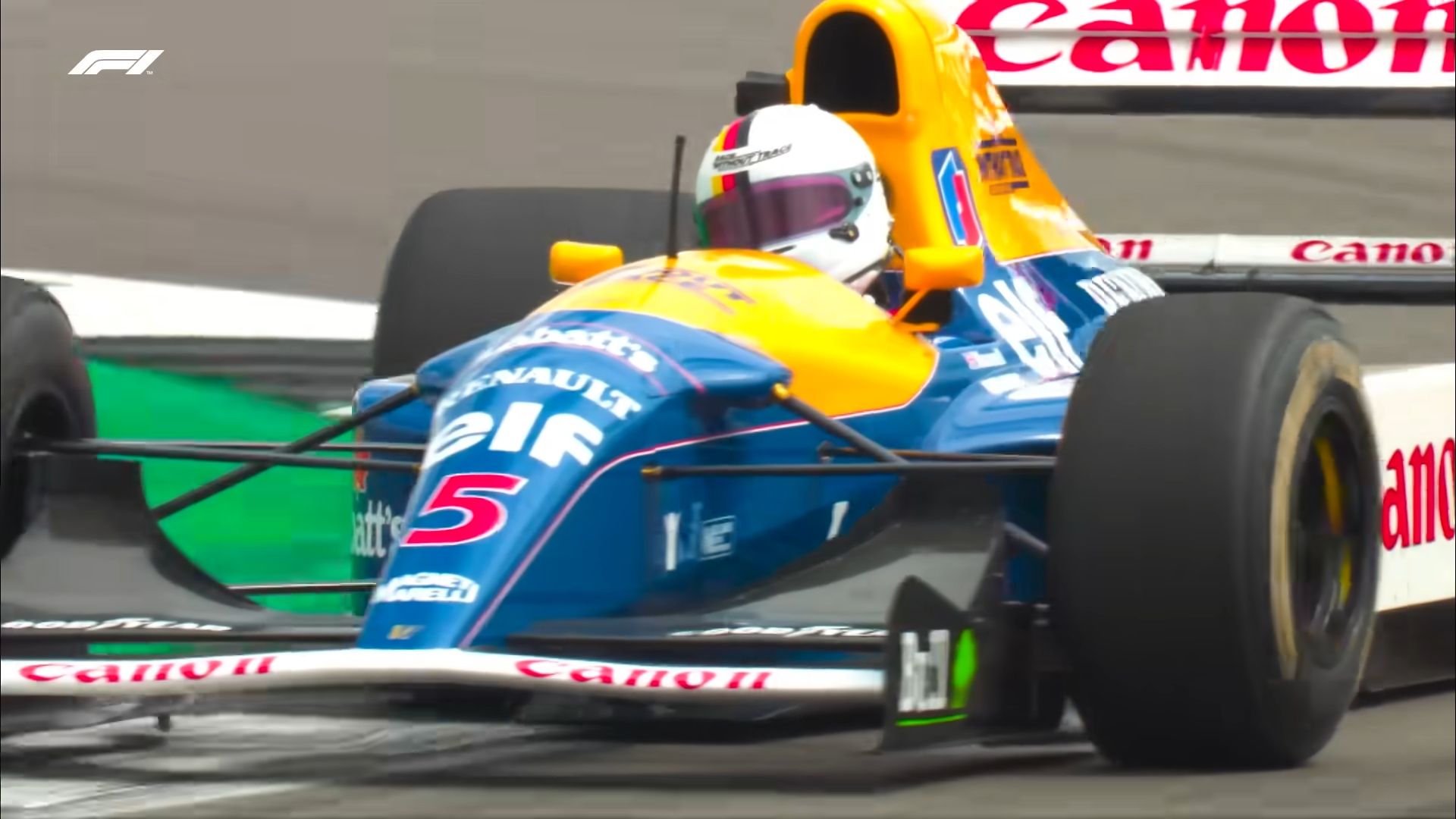 Watch Sebastian Vettel Drive Nigel Mansell’s Williams FW14B On ...