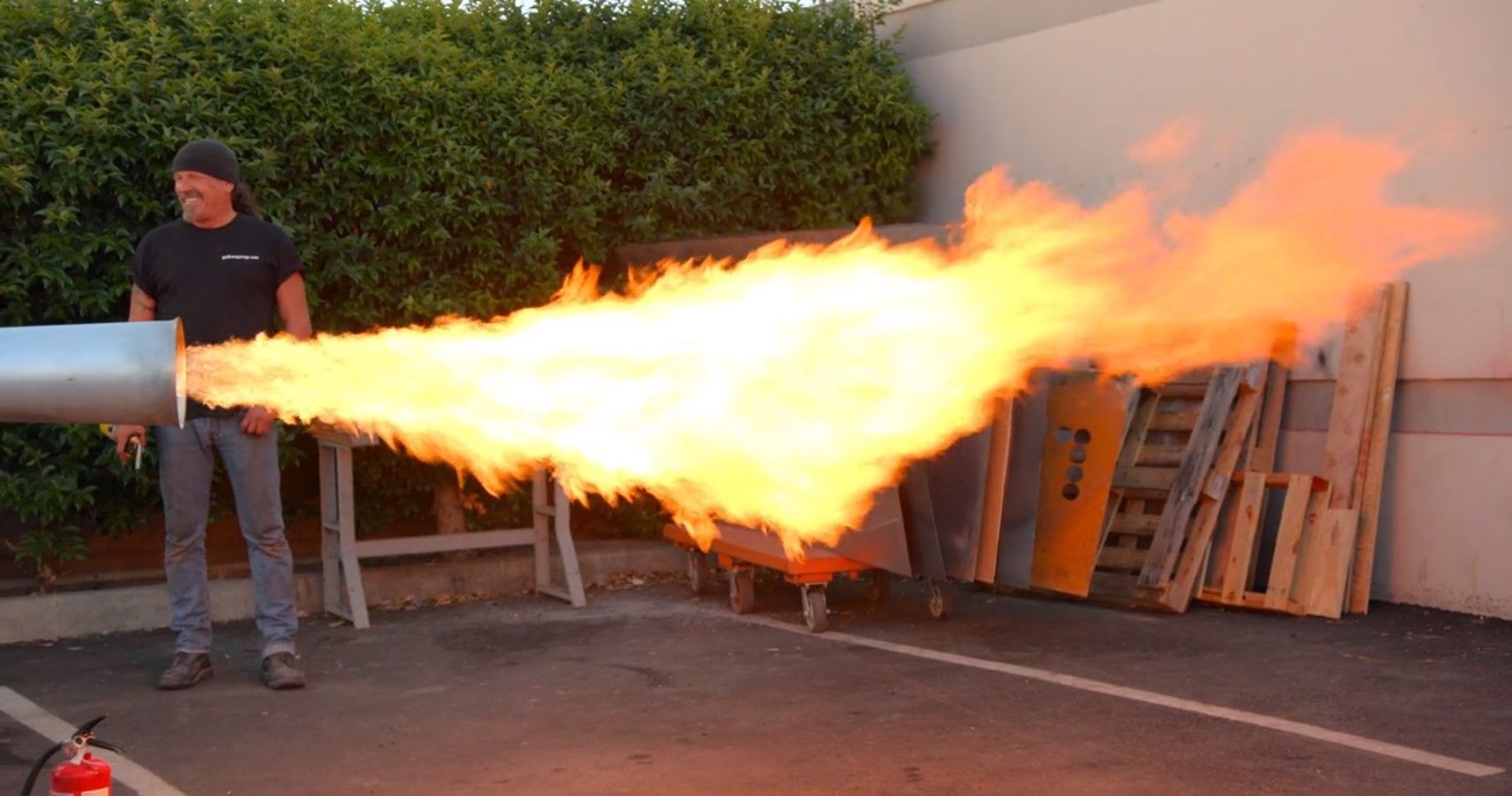 Gotham Garage Straps Massive Flame Throwing Rocket On A Land-Speed ...