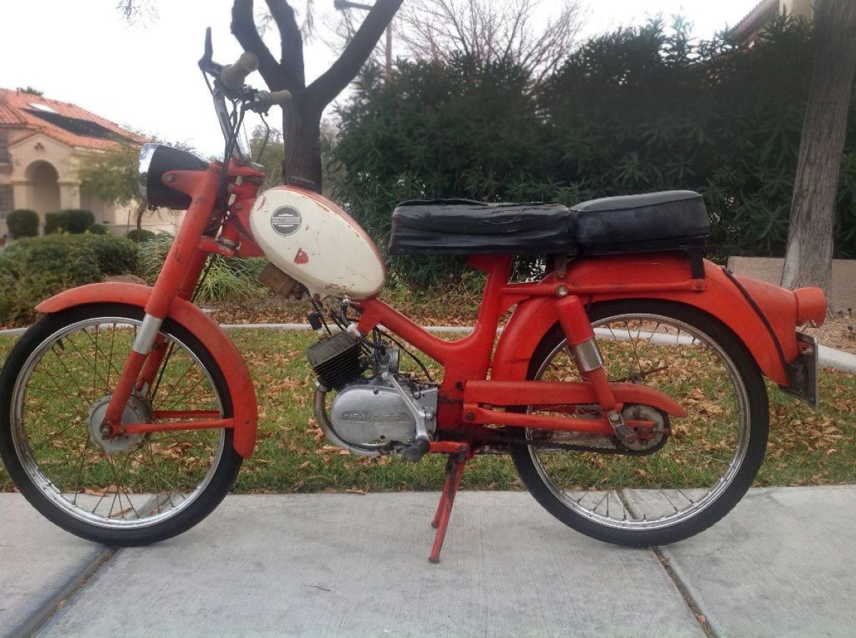 1965 Harley Davidson M50 Moped Nostalgi: Harley Davidsons Moped