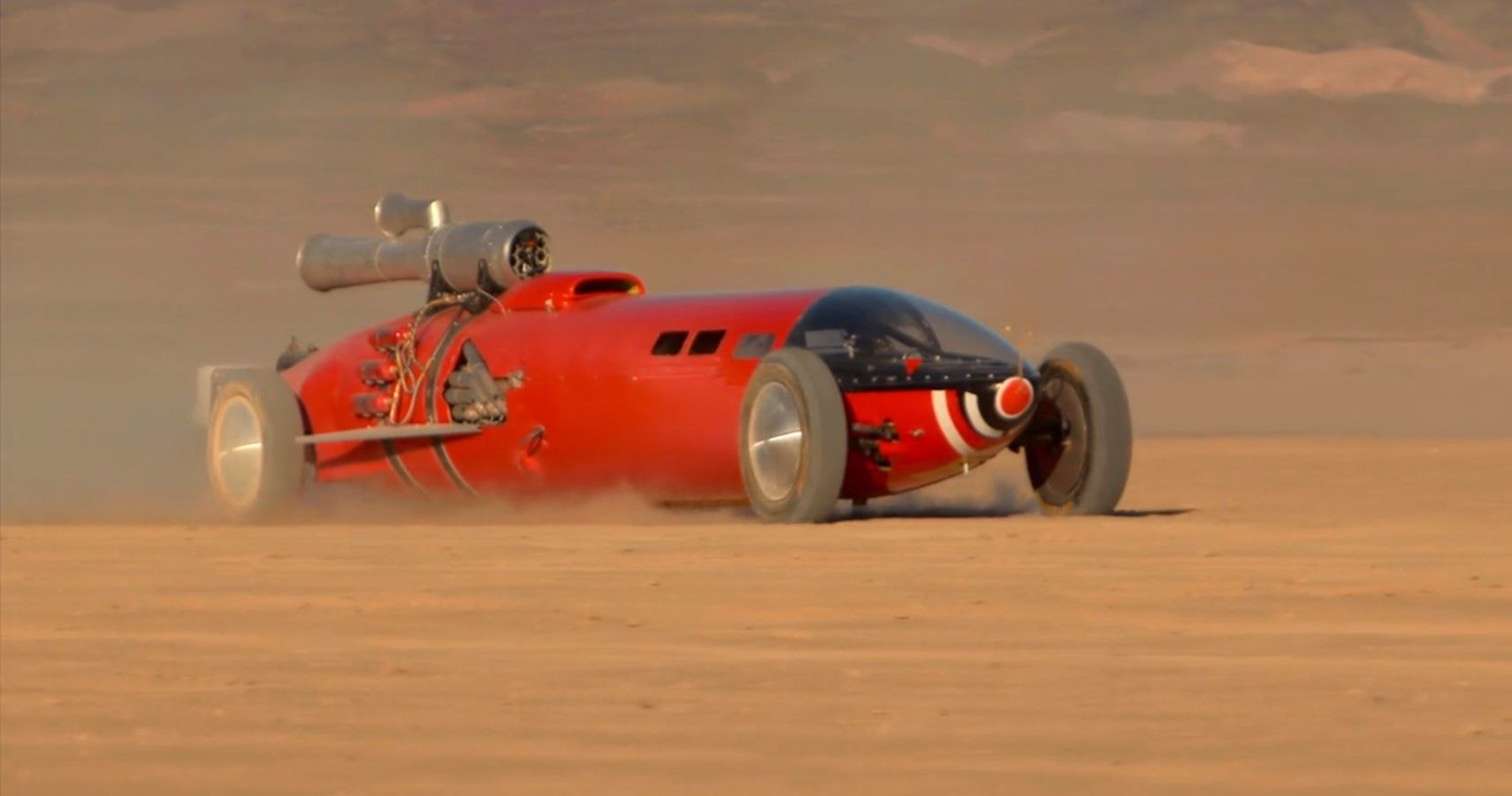 Gotham Garage Straps Massive Flame Throwing Rocket On A Land-Speed ...