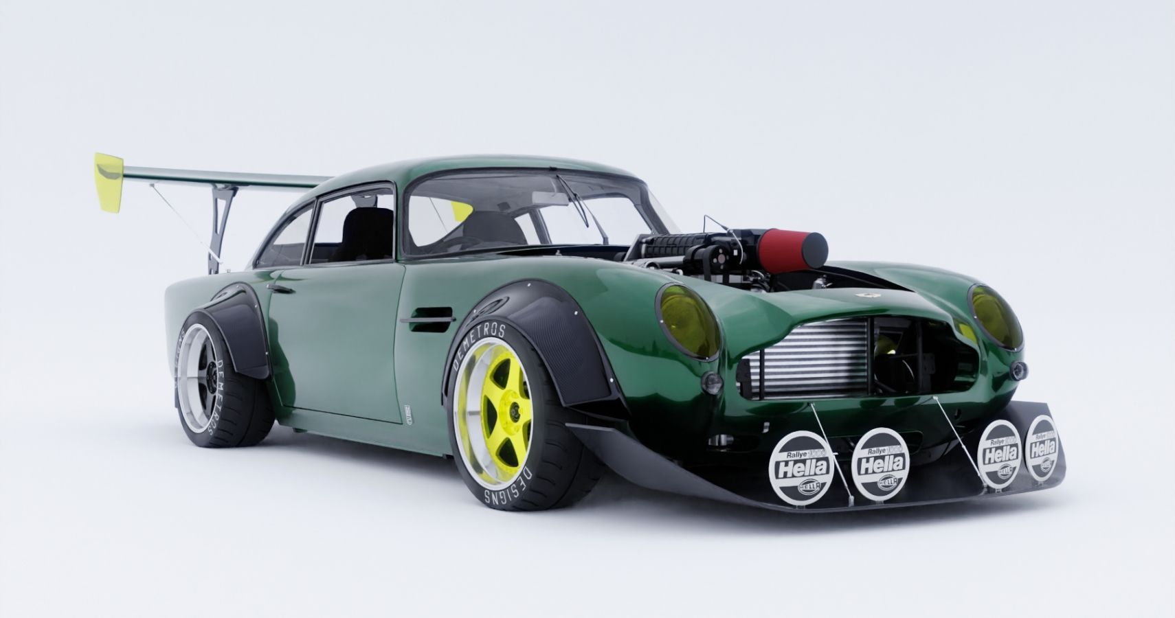 Take A Look At The Massive Rear Wing On This Aston Martin DB5
