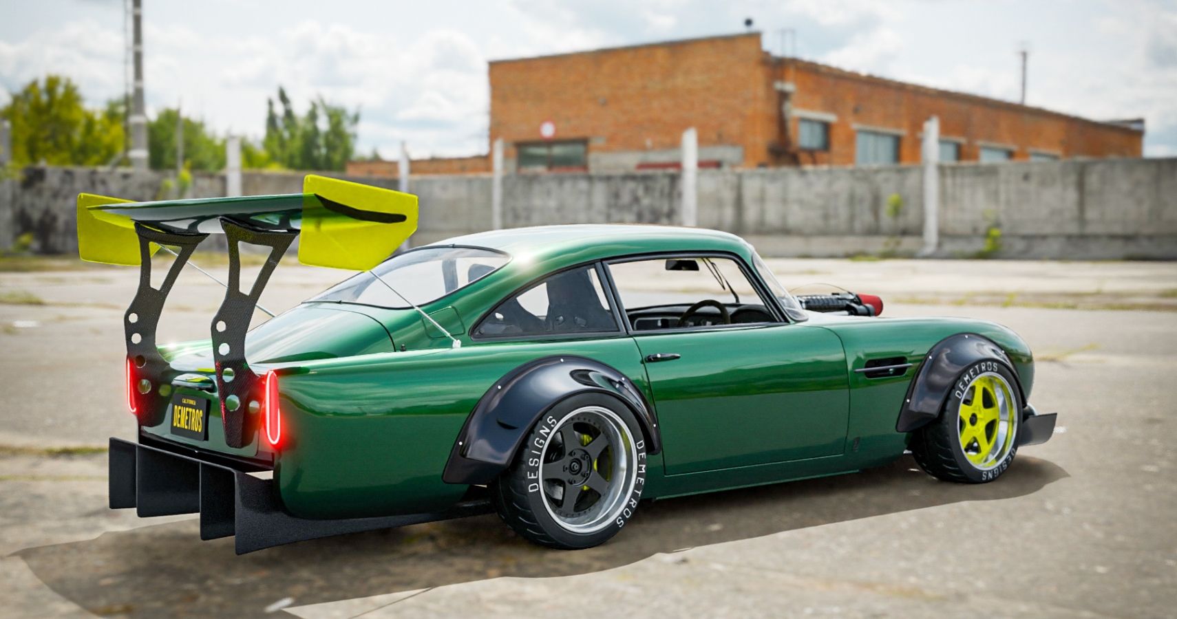 Take A Look At The Massive Rear Wing On This Aston Martin DB5