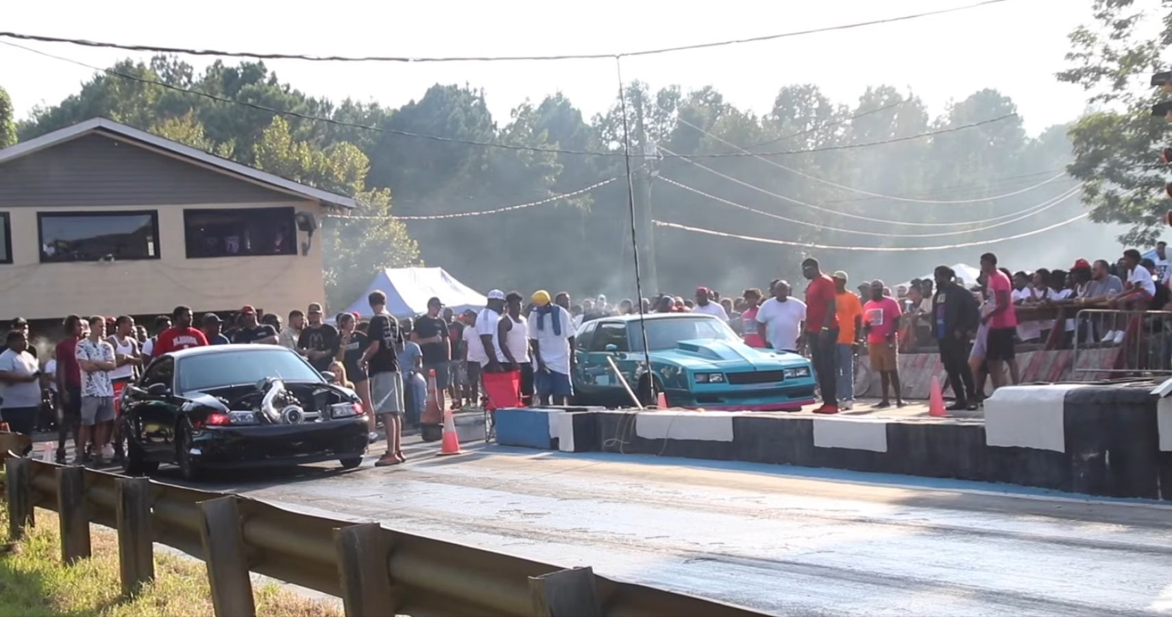 This Big Dog Turbo Ford Mustang Is So Fast The Parachute Gets Deployed
