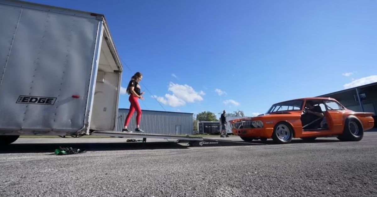 Watch This Hellcat-Swapped Dodge Lancer GT Make Some Serious Noise On ...