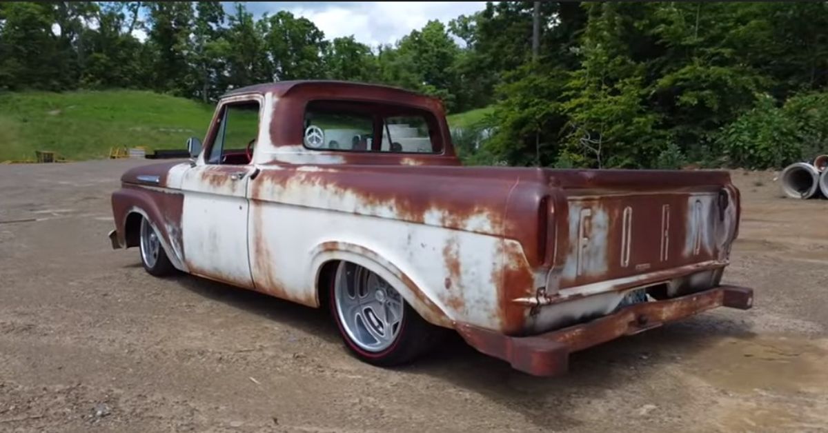 Find Out What Is Under The Hood Of This 1962 Ford F100 Unibody