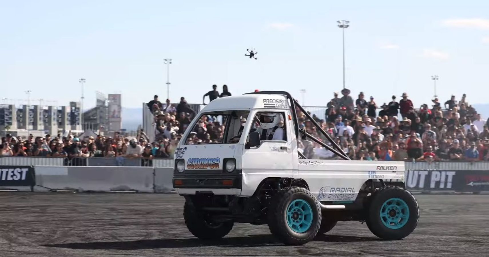 This Twin-Turbo LS-Powered Mitsubishi Mini Cab Can Do Donuts For Days