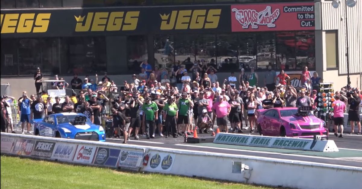 Watch This V8-Swapped Nissan GTR Take No Prisoners At The Drag Strip