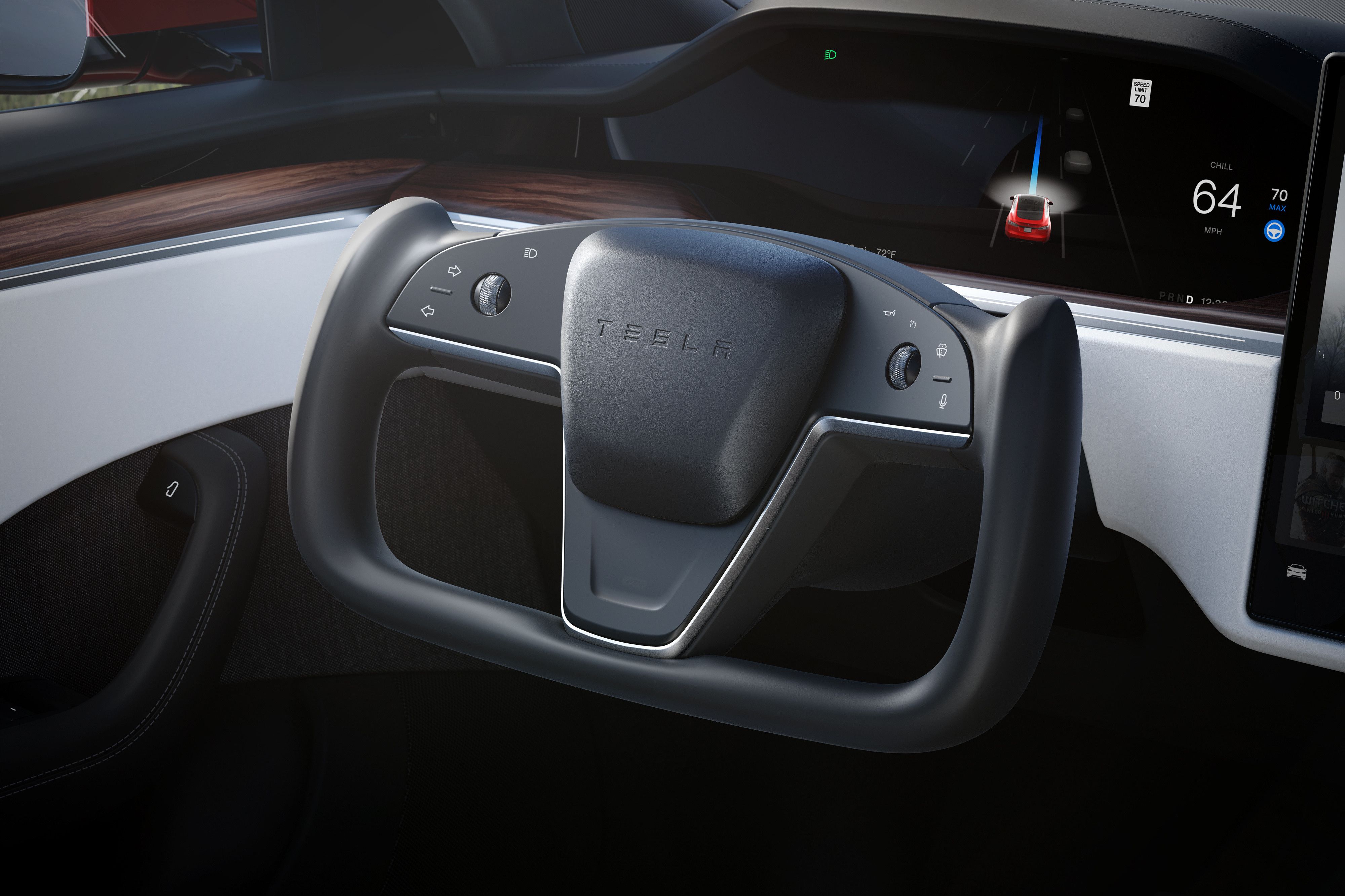 A Peek Inside The Tesla Model S Plaid's Spartan Interior