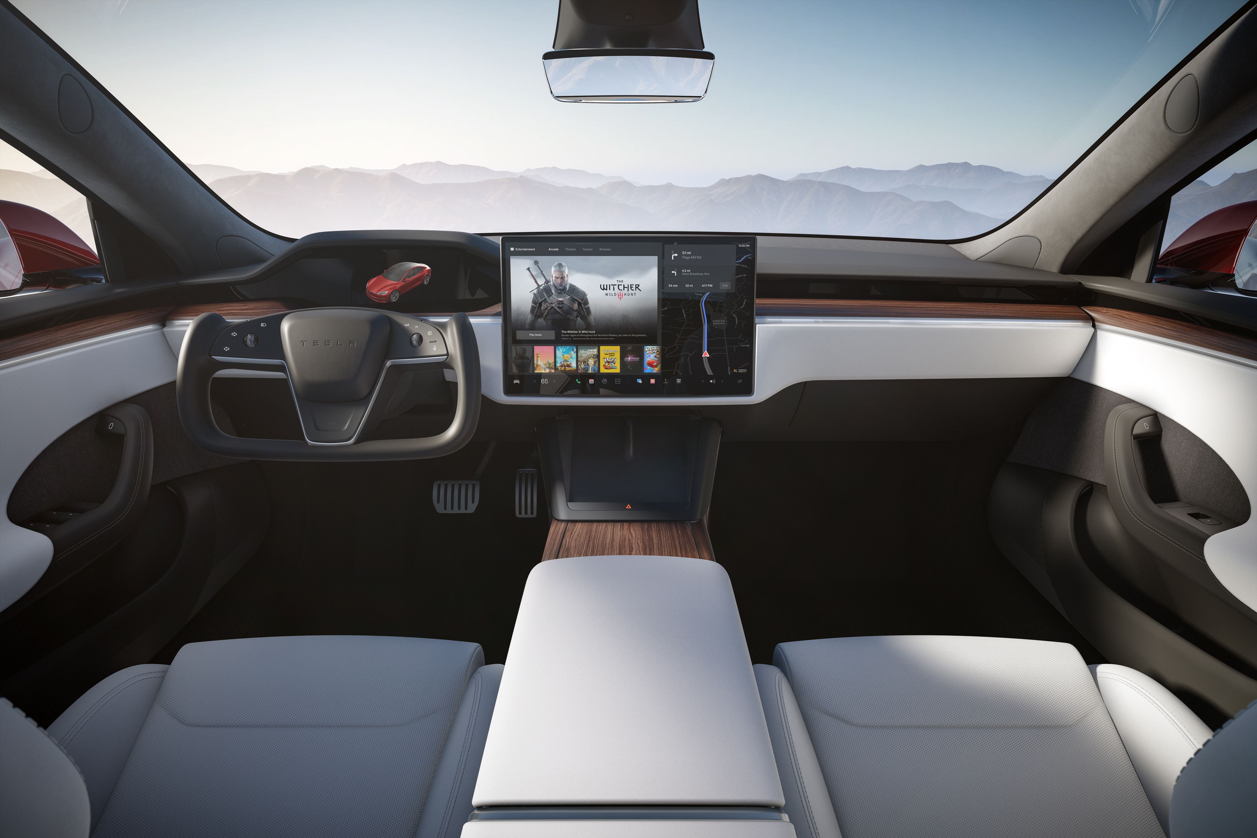 A Peek Inside The Tesla Model S Plaid's Spartan Interior