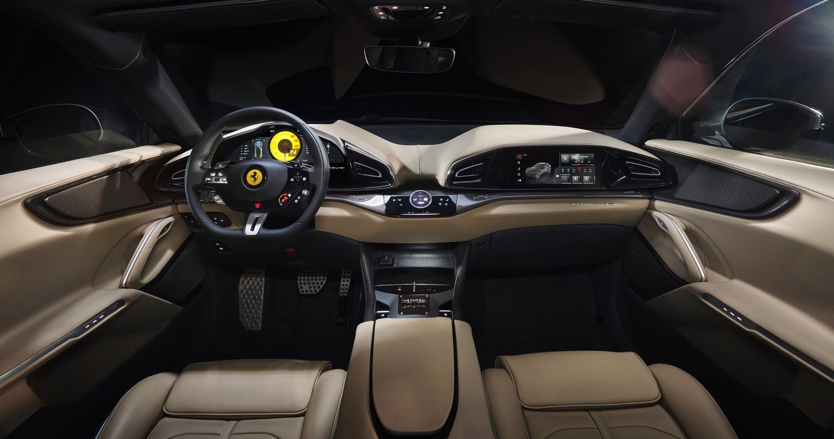 Suicide Mission: The Breathtaking Interior Of The Four-Door Ferrari ...