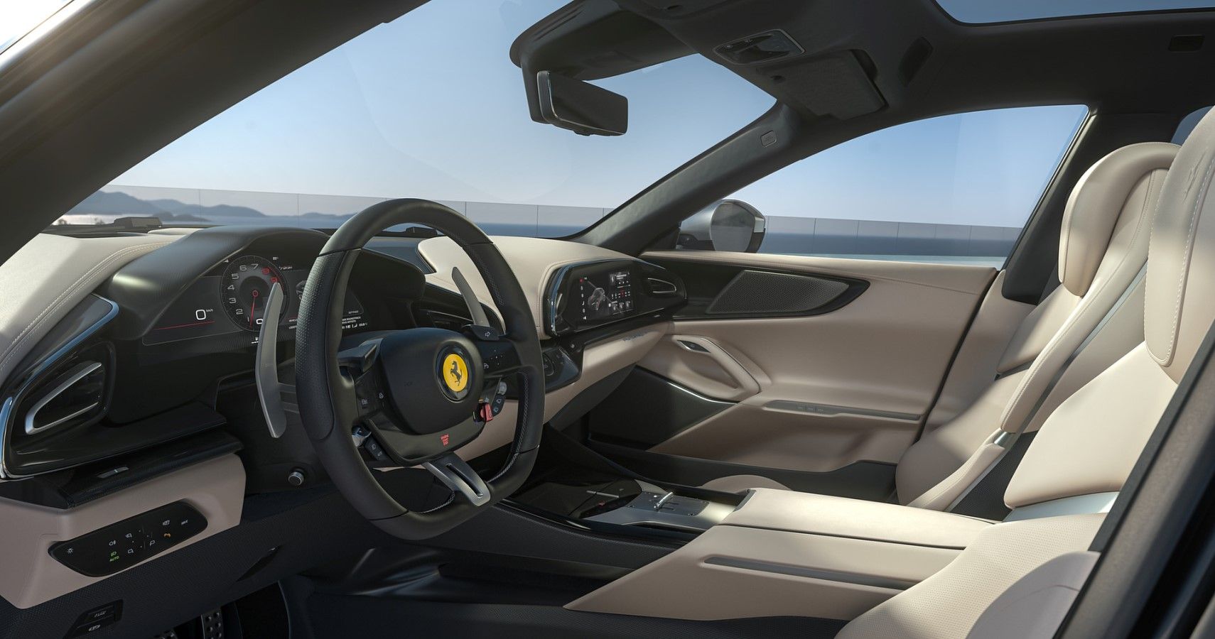 Suicide Mission: The Breathtaking Interior Of The Four-Door Ferrari ...