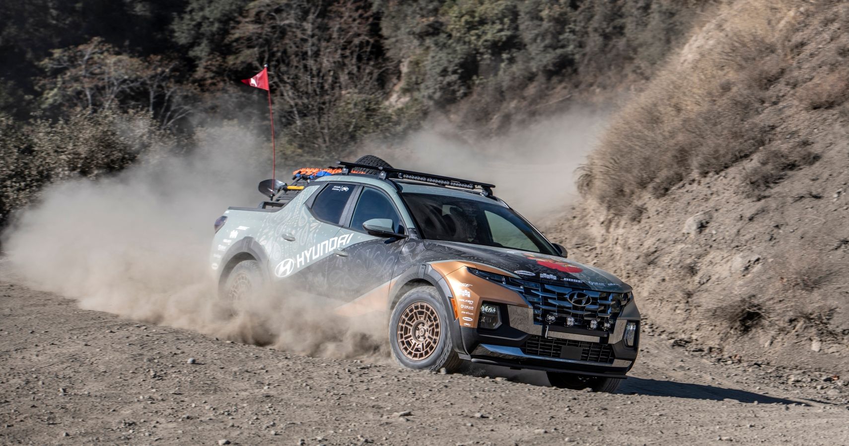 Hyundai's Santa Cruz Gets The Brute Force Treatment For The Rebelle Rally