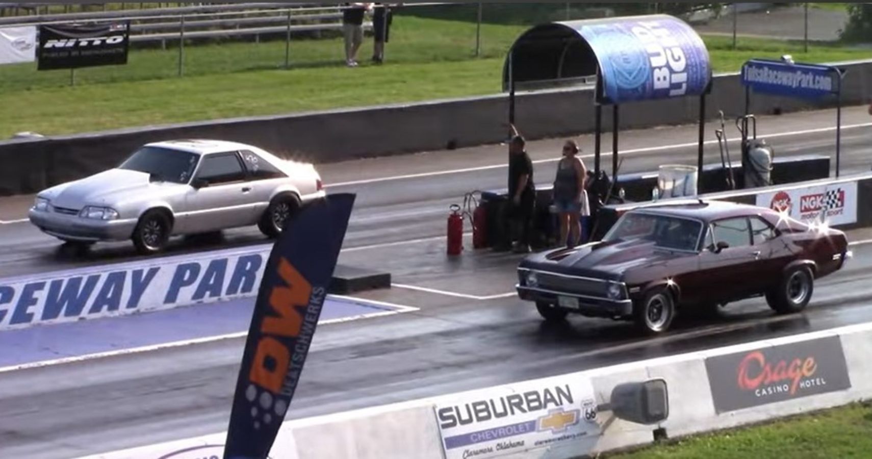 Watch A Chevrolet Nova Smoke Every Competitor In The 1/4 Mile