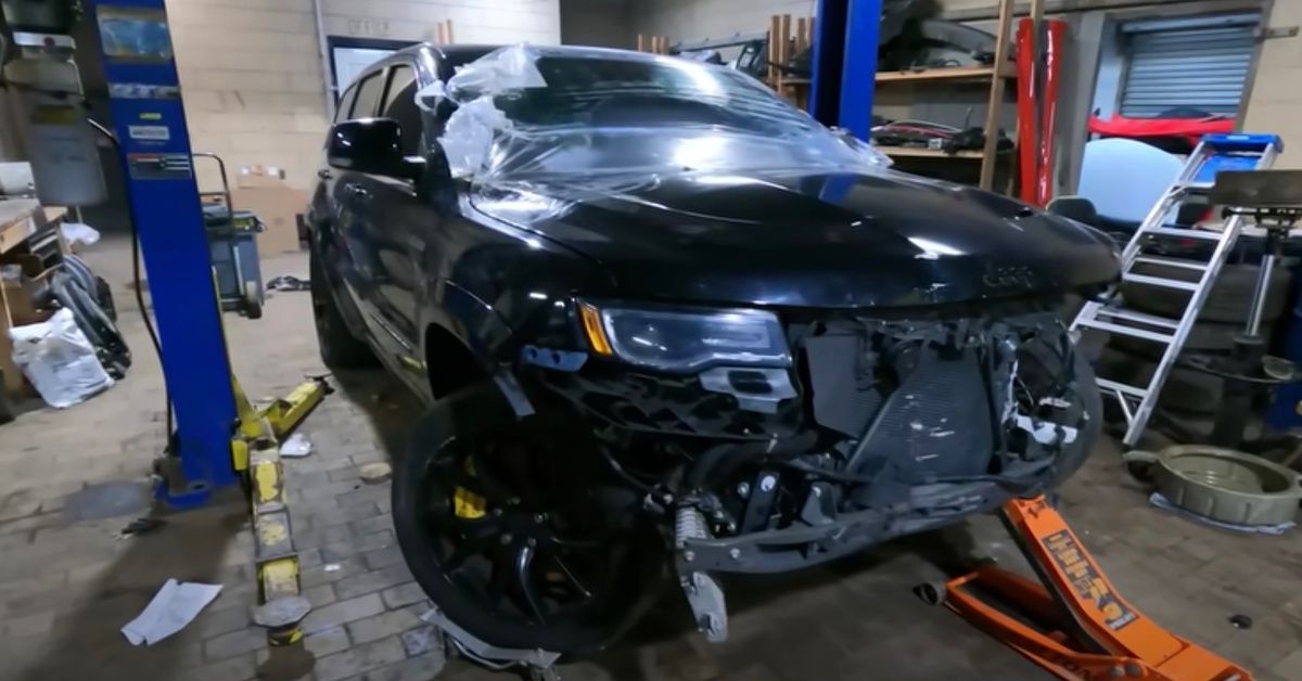 Attempting To Start A Wrecked Hennessey Jeep Trackhawk Is Not As Easy ... Attempting To Start A Wrecked Hennessey Jeep Trackhawk Is Not As Easy ...