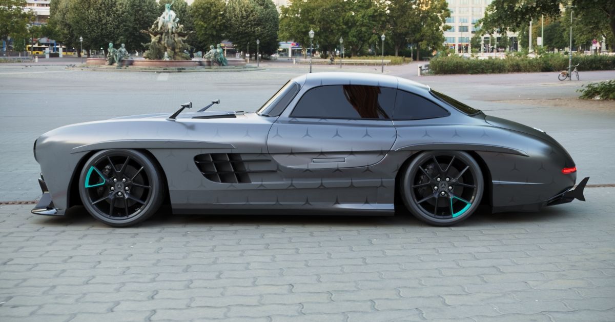 10 Things We Love About This Stunning Mercedes-Benz 300 SL Gullwing Render