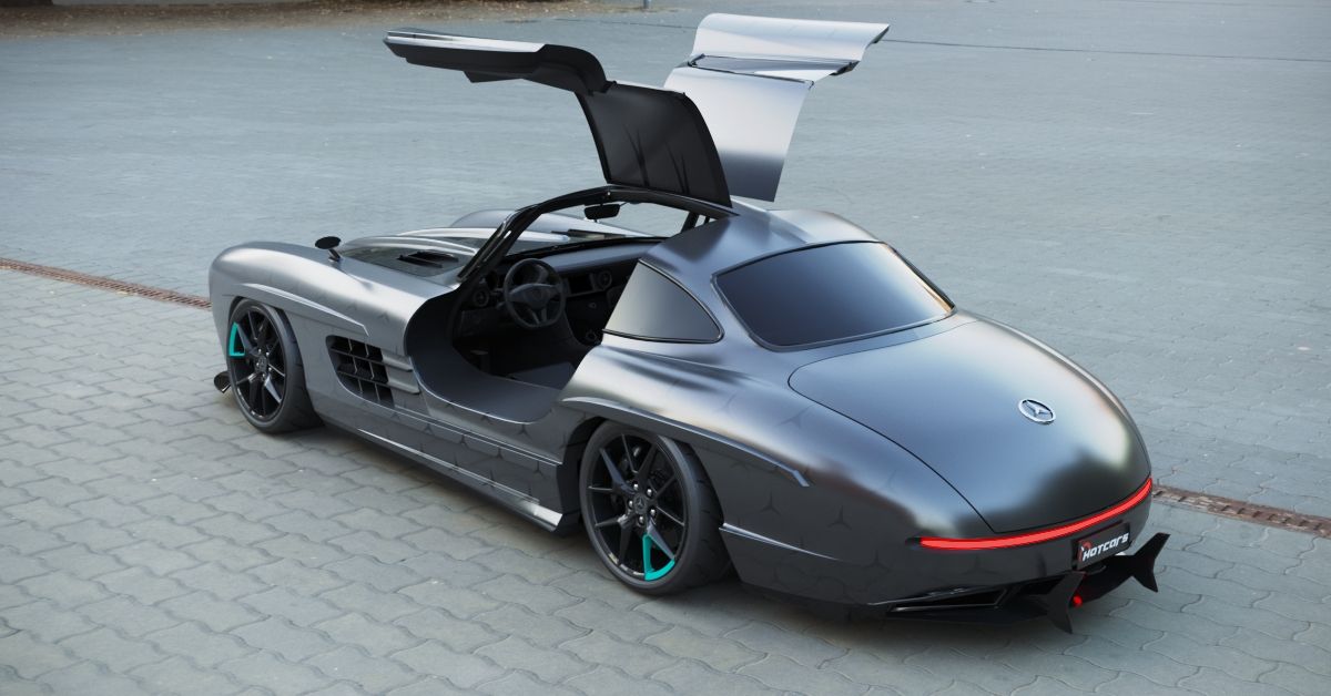 10 Things We Love About This Stunning Mercedes-Benz 300 SL Gullwing Render