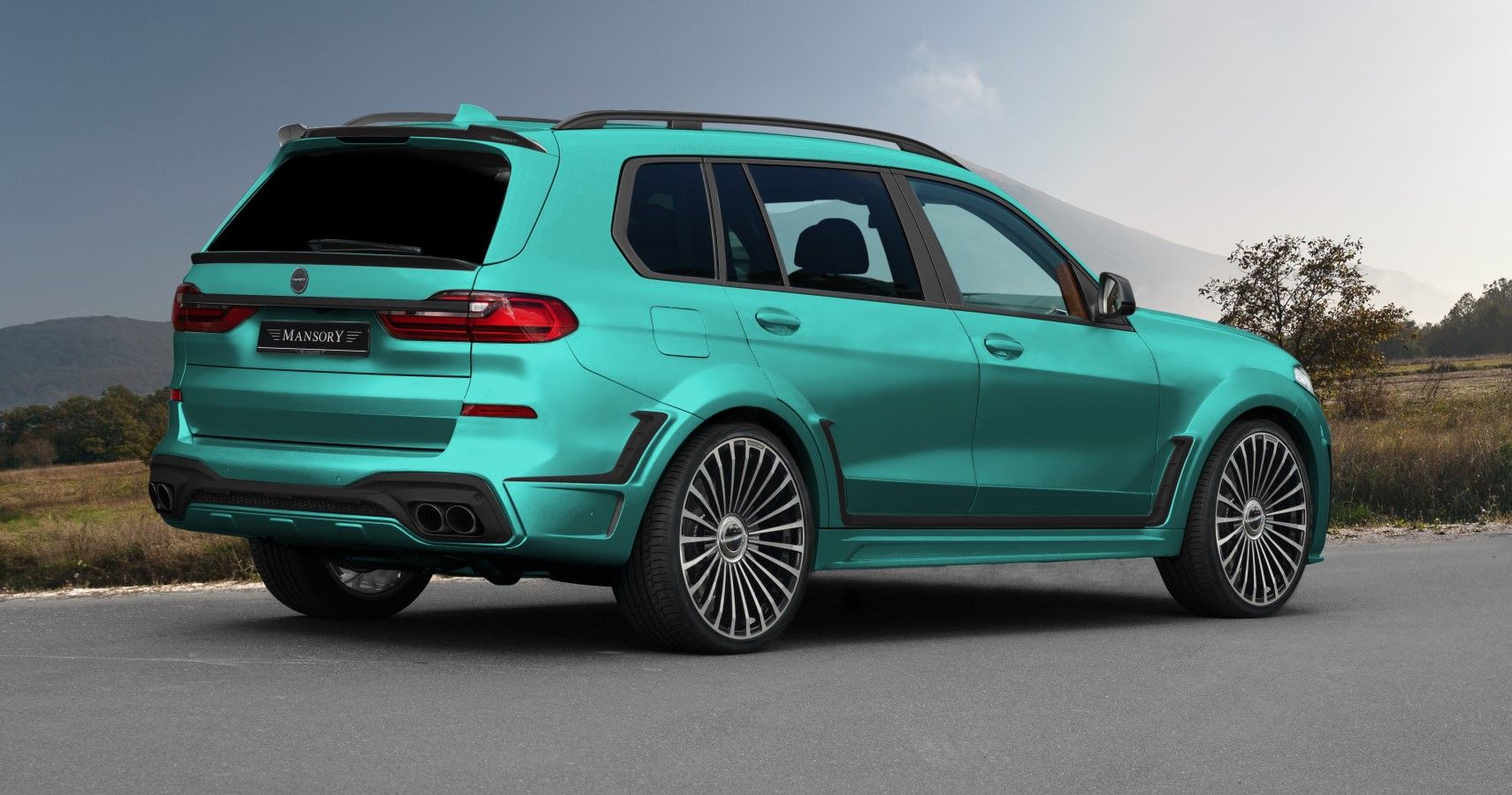 BMW X7 Gets Beefed-Up In Cyan Coutesy Of Mansory