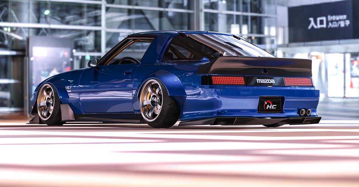 10 Reasons Why JDM Fans Will Love Our Digital Mazda RX-7 FC Restomod