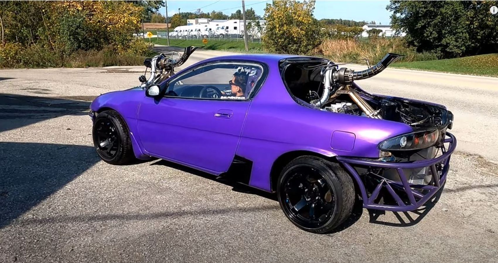This Mazda 'Suicide' MX3 Is The Strangest Twin-Turbo V12 On YouTube