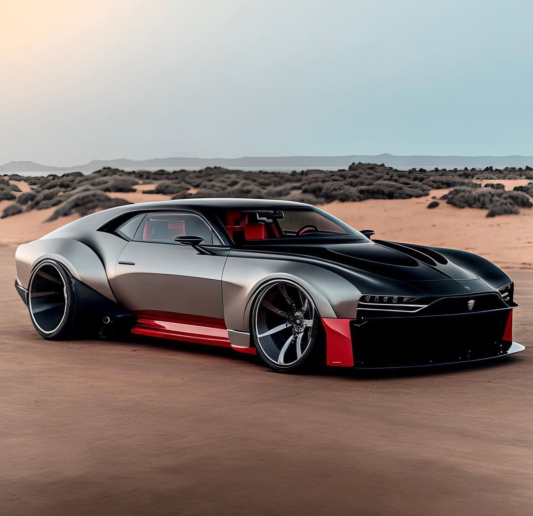 These Cyberpunk Inspired Bugatti Chiron Muscle Cars Are Unreal