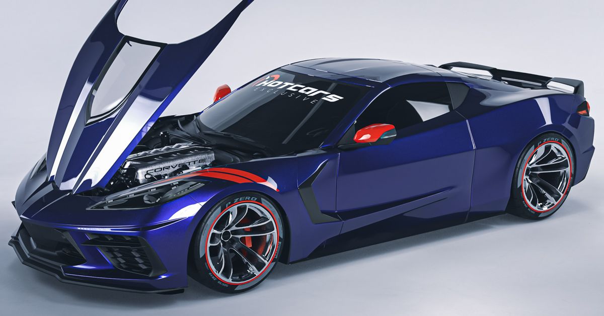 Here's What A C8 Chevrolet Corvette Might Have Looked Like With A Front ...