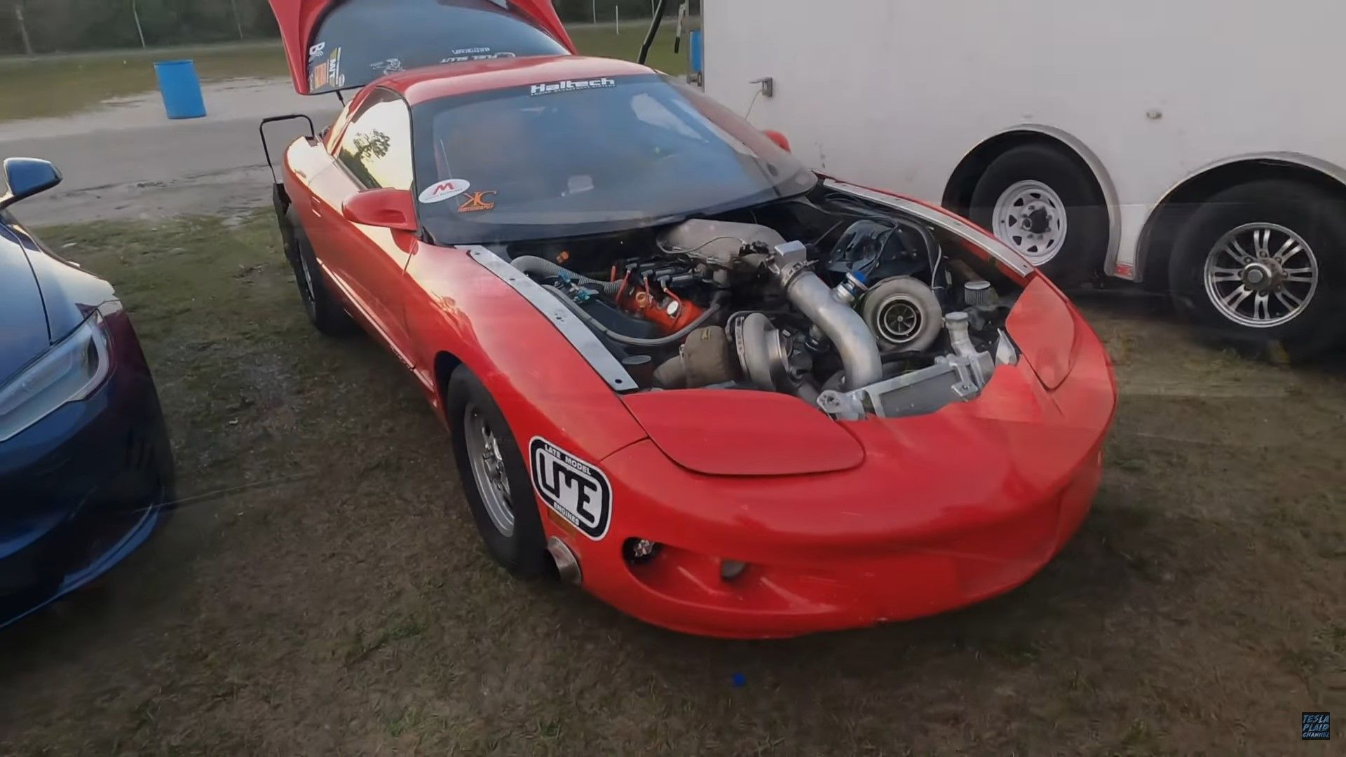 Watch This Twin-Turbo LS Pontiac Firebird Take Down The Mighty Tesla ...