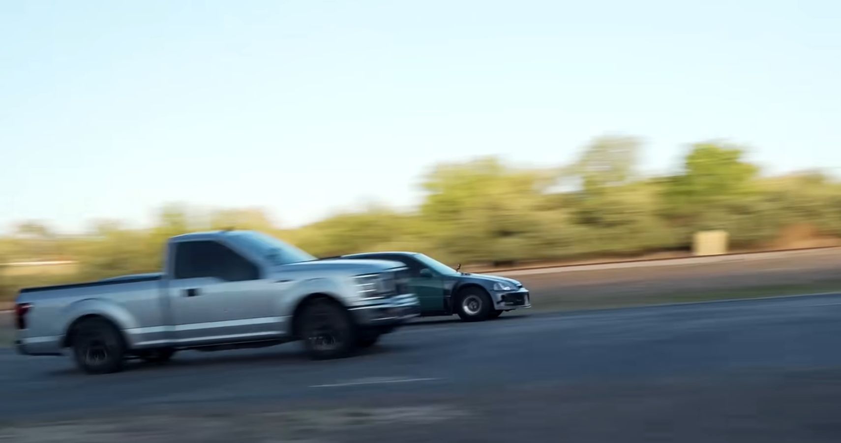 Watch Why This Ford F-150 Gator Needed Help To Beat A Honda Civic In A ...