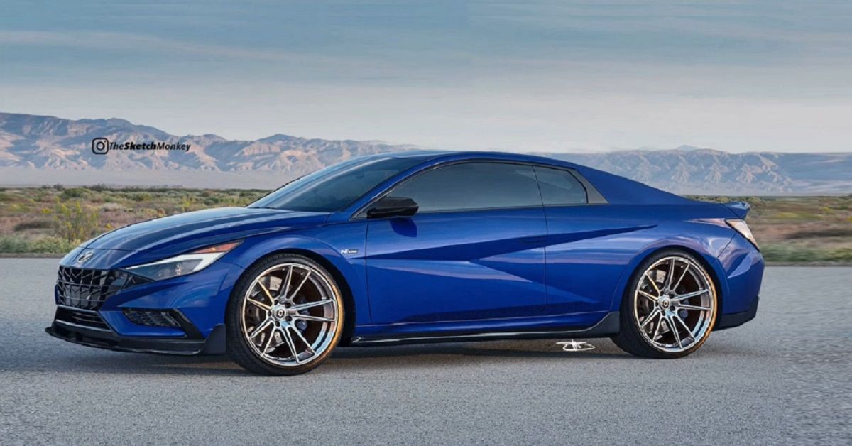 Watch The Hyundai Elantra Get A Mid-Engine Supercar Redesign