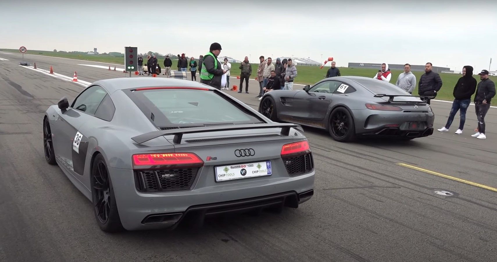 Watch The Mercedes-Benz AMG GTR Takes On A Nissan GT-R R35 And Four ...