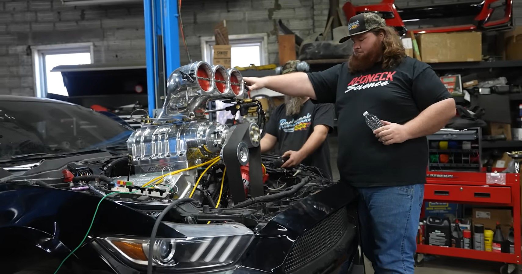 This 2000 HP Ford Mustang With A Dragster Engine Is Pure Madness
