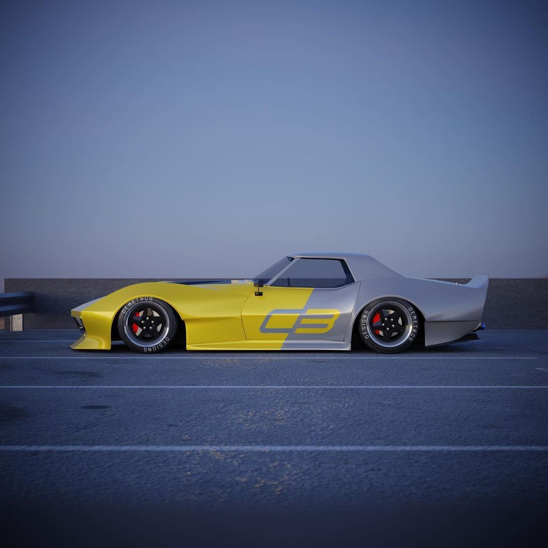 This Widebody Corvette C3 Render Brings Modern Flair To A Chevrolet ...