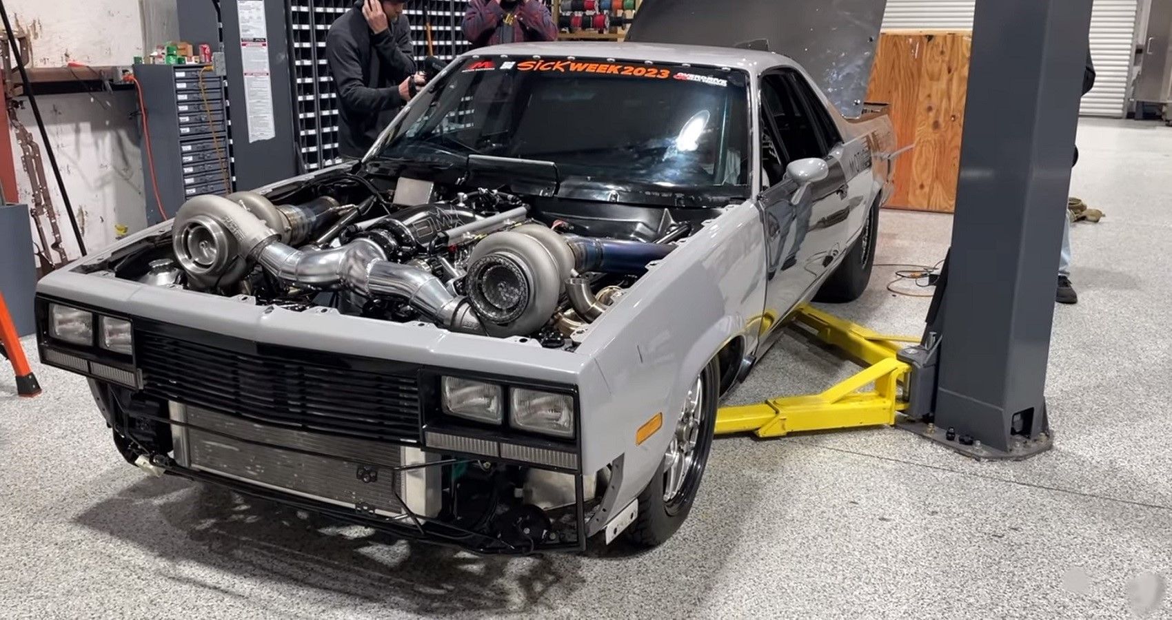 This Chevy El Camino's New 9.3-Liter Twin-Turbo V8 Can Make Up To 5000 HP