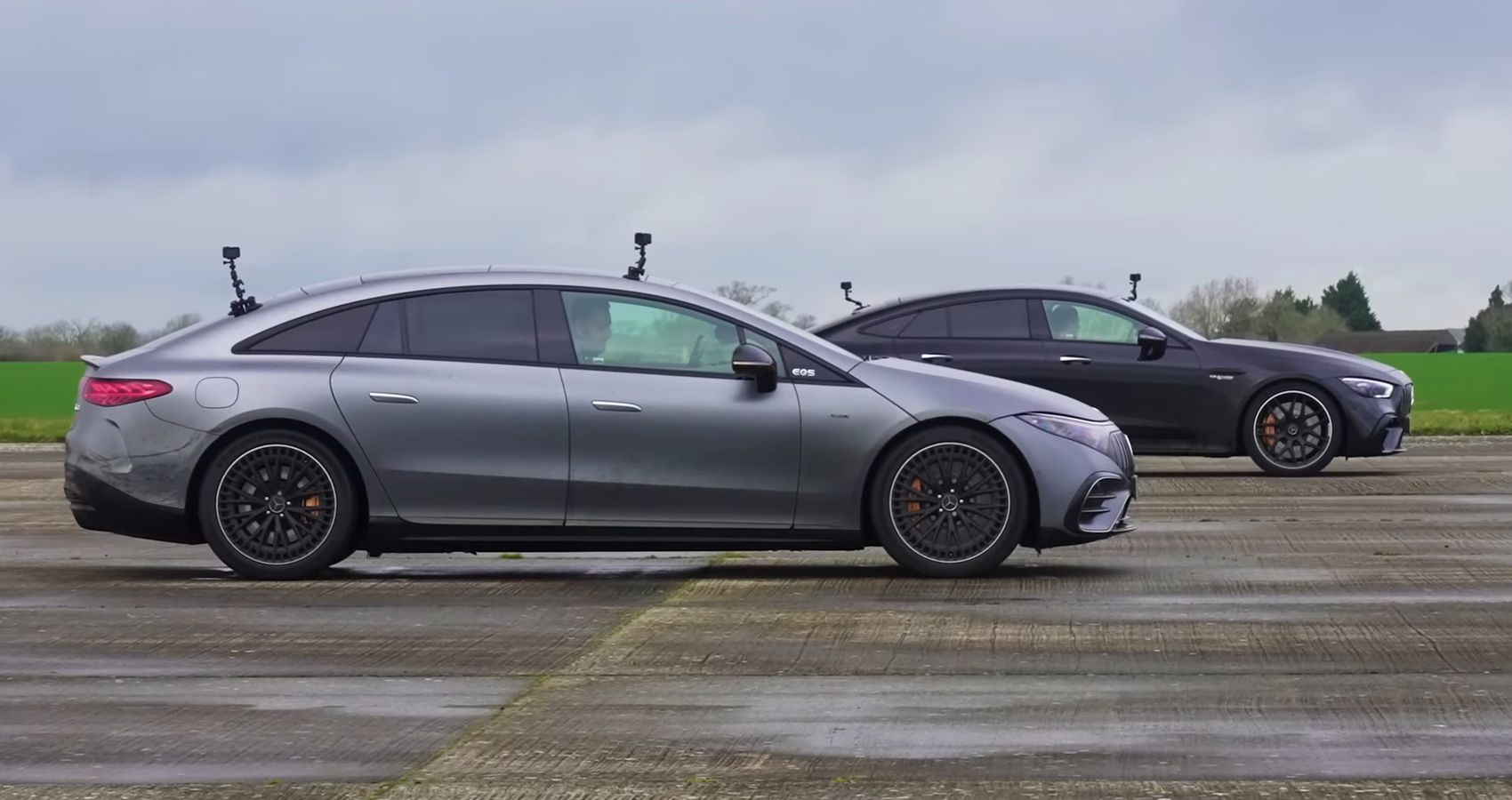 This Mercedes-AMG GT 53 And EQS Drag Race Has A Surprising Result