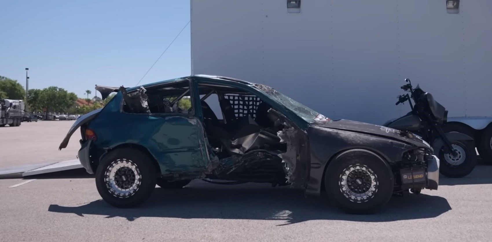 See This 1300-HP, AWD Honda Civic Lose Control And Get Totalled In A ...