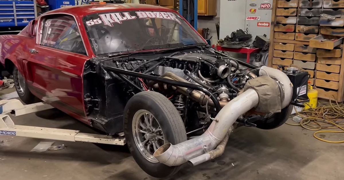 Watch This LS-Swapped First-Gen Ford Mustang Roar Back To Life Again