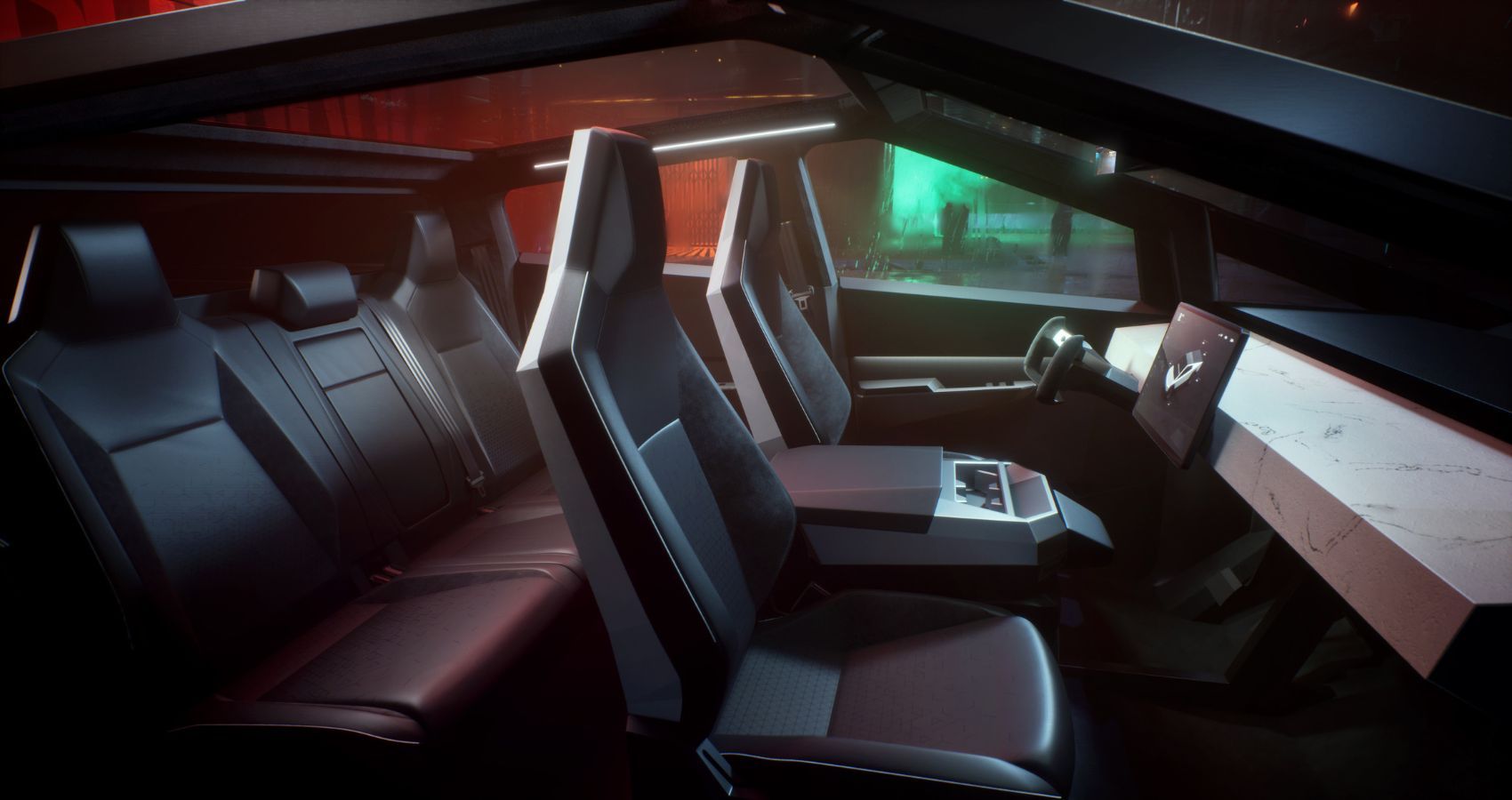 Leaked 2024 Tesla Cybertruck Interior Images Reveal An Underwhelming ...