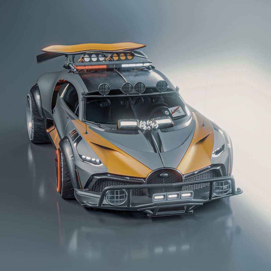 This Ridiculous Bugatti Divo Looks Like It Was Made For The Baja 1000