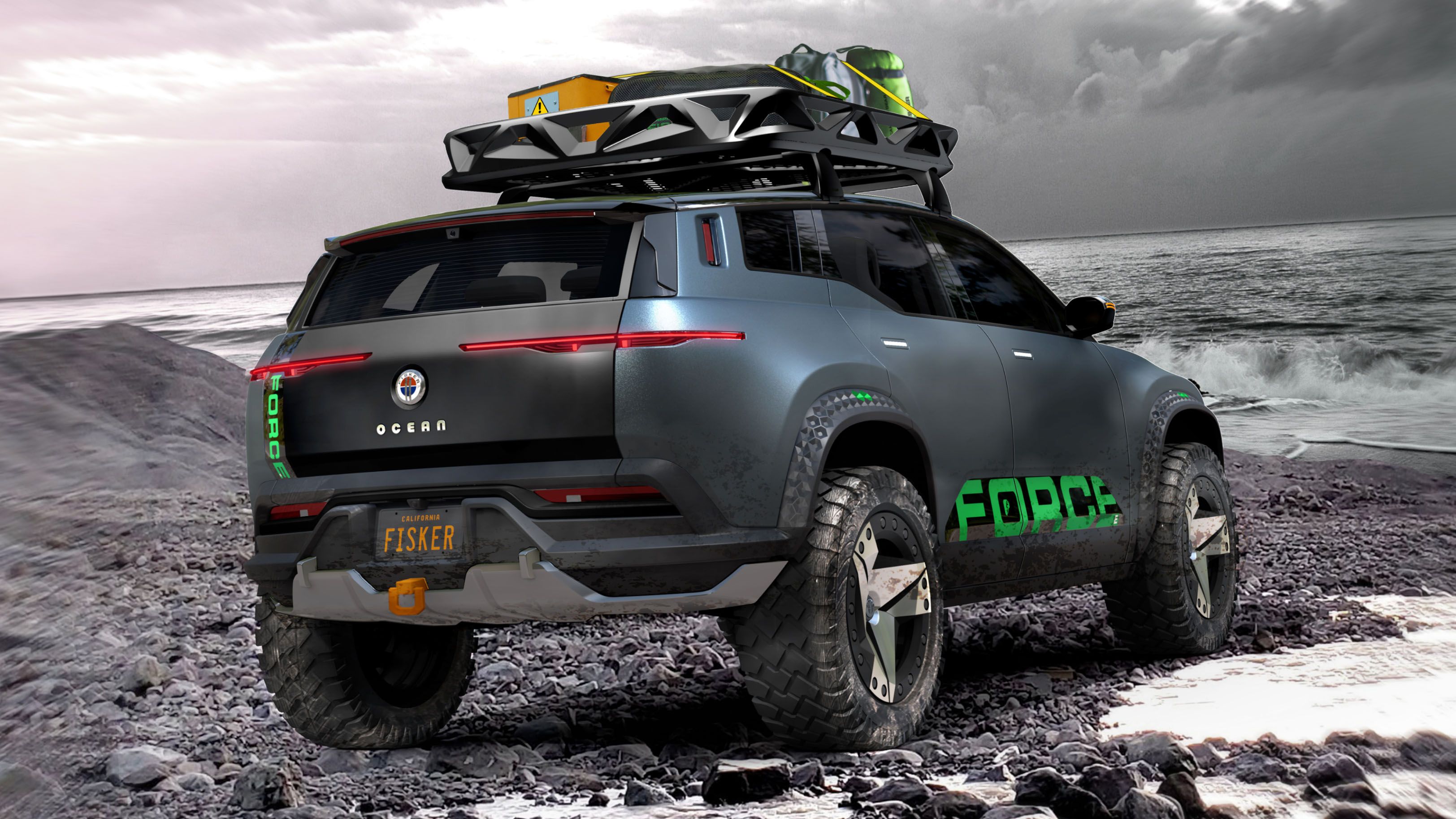 The Fisker Ocean Force E Is An Unstoppable 550-HP Electric Offroader