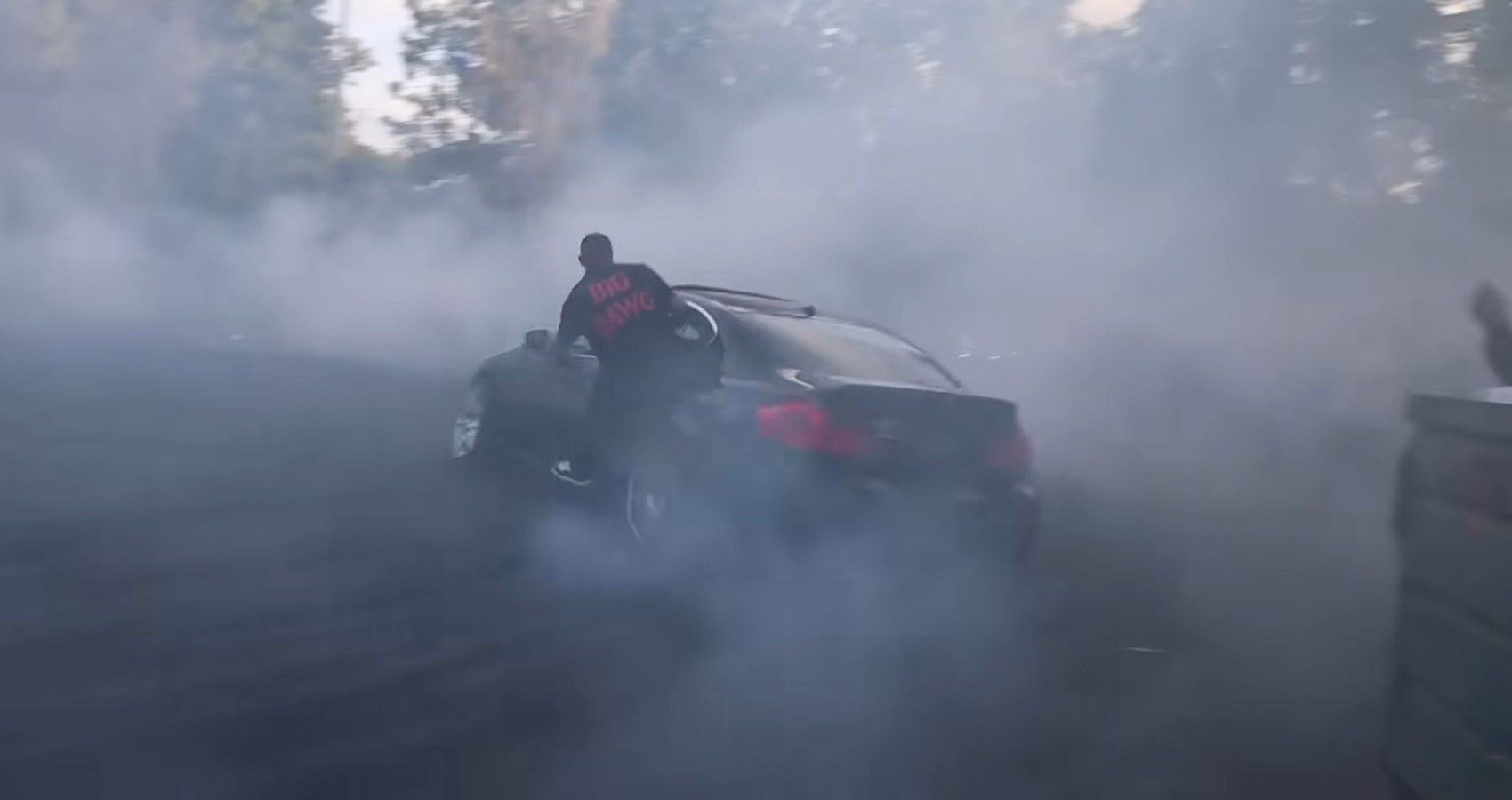 Street Drift Takeover Ends Badly As E36 BMW Goes Up In Flames