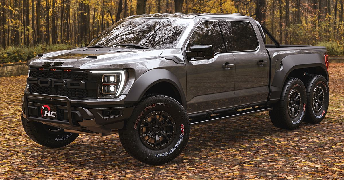 2023 Ford F-150 Raptor 6x6 Hotcars Exclusive Render