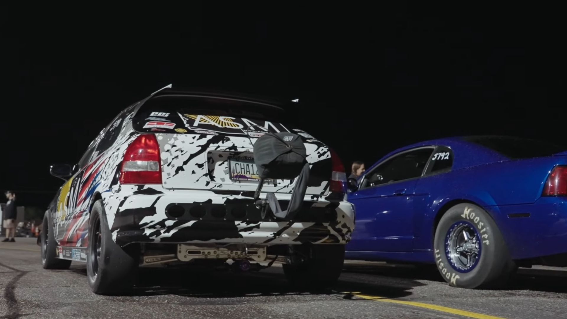 A Tuned Terminator Cobra Mustang Gives A B-Series Honda Civic A Run For ...