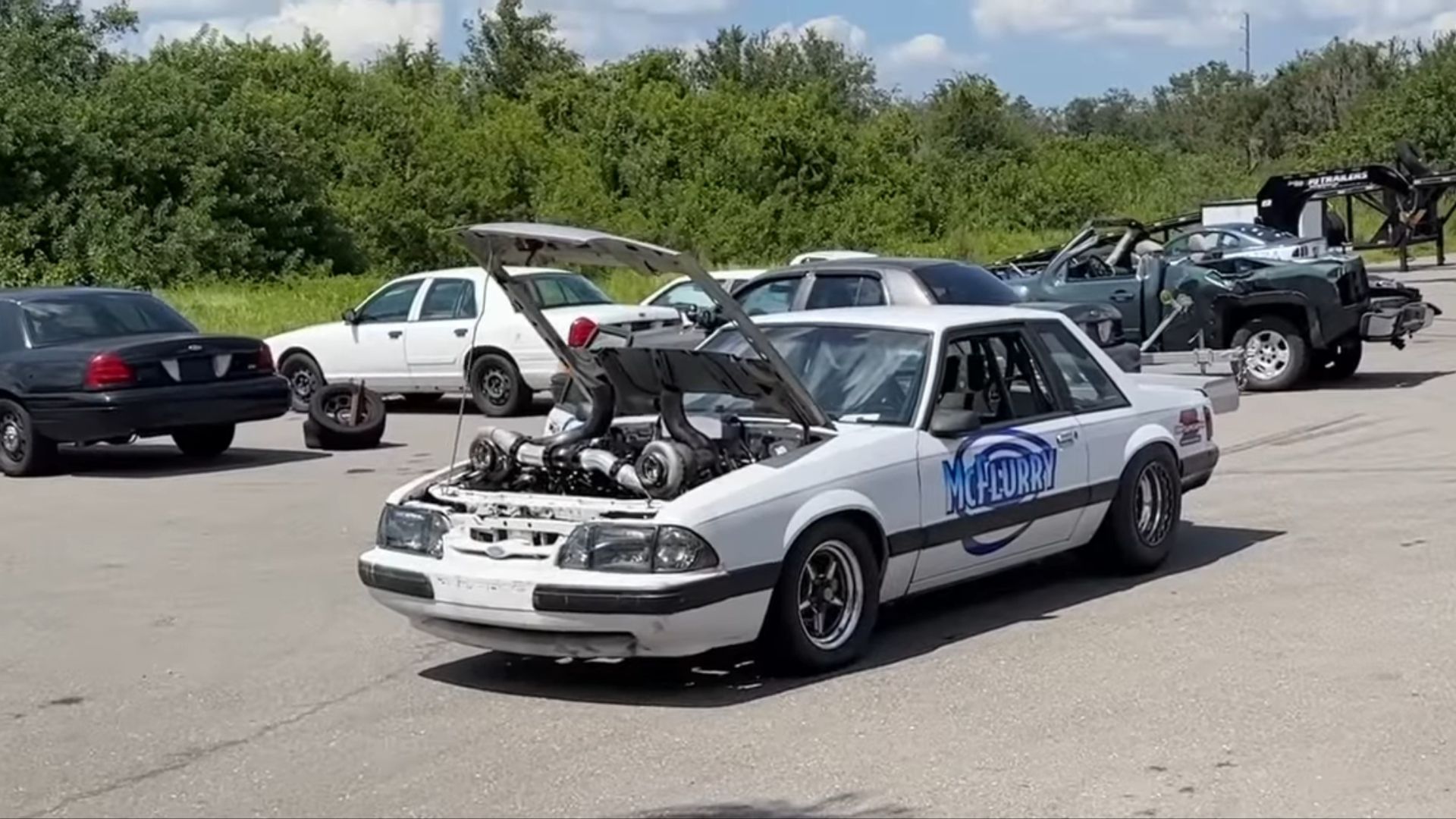 This Godzilla-Swapped Twin Turbo Fox-Body Mustang Is The King Of The ...